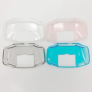 JMXLDS TPU Soft Silicone Case Crystal Clear Shell Protective Case Cover Spare Parts for GBA Gameboy Advance Transparent White