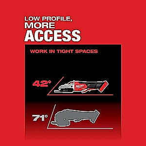 Milwaukee M18 FUEL 18-Volt Lithium-Ion Brushless Cordless 5 in. Flathead Braking Grinder with Paddle Switch No-Lock (Tool-Only)