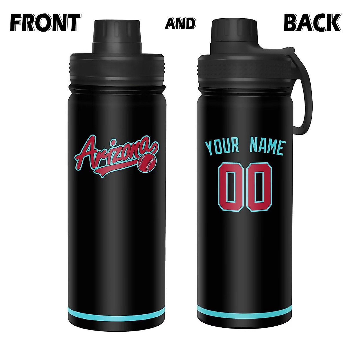 ANTKING Arizona Tumbler Travel Mug Coffee Cup Custom Name Number for Men Women Youth Gifts