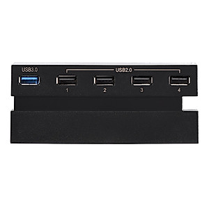 USB Hub 5-Port Portable Wear-Resisting Compatible with Game Console
