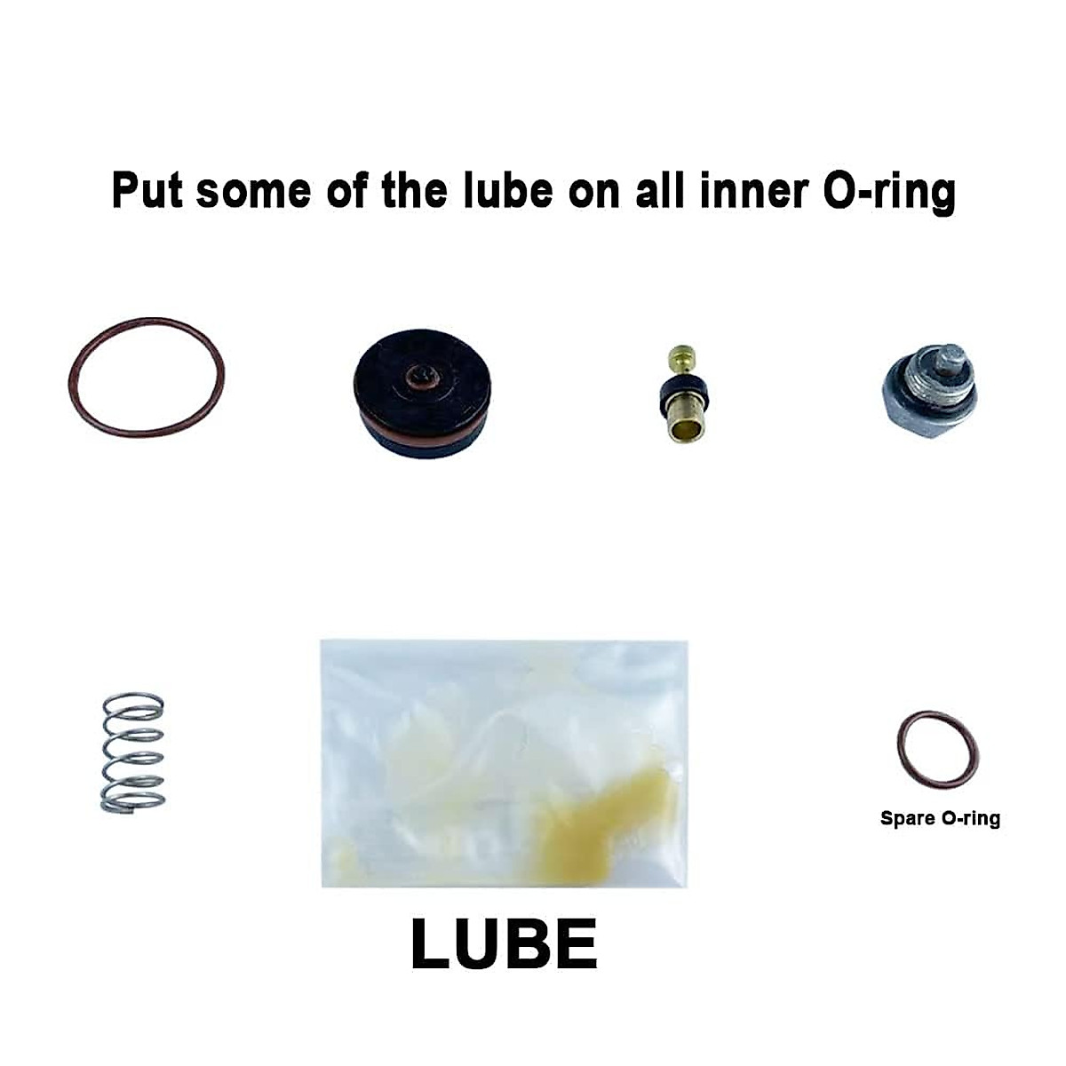 N008792 Air Compressor Regulator Repair Kit - by Braveboy, Compatible with Porter Cable/Craftsman/D-ewalt, Replacement D55155 D55167 D55684 23400S Compressor Regulator Repair Kit