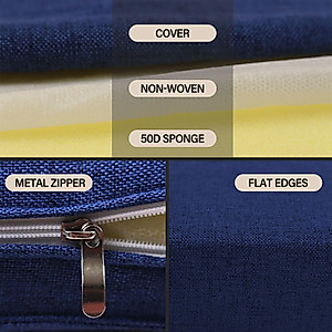 ENTROPOWER Custom Bench Cushion, Non-Slip Durable Indoor&Outdoor Chair Cushion, Patio Furniture Bench Pad Bay Window Cushion (Custom Size)