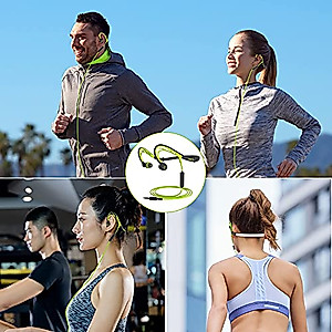 mucro Wired Over-Ear Headphones Sports Running Foldable Headphones Behind The Neck Headphones for Jogging Gym Workout with Microphone