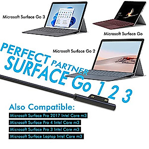 Surface Go Charger,Power Supply Adapter 24W 15V 1.6A Compatible for Surface Go/Go 2/Go 3 Surface Pro 4 Core m3 Surface Pro 3 Core m3 Surface Pro 2017 Core m3 Tablet Surface Laptop Core m3 Travel Bag