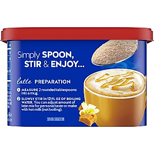 Maxwell House International Coffee Vanilla Caramel Latte, 8.7-ounce Cans (Pack of 3)