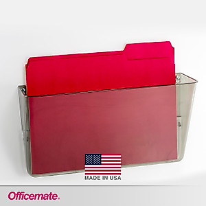 OIC Wall Files, Pockets and Accessories, Smoke (OIC21431), Letter