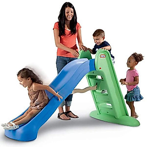 Little Tikes Easy Store Large Slide , Blue/Green