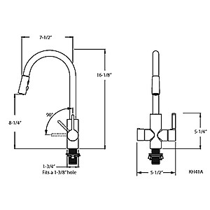 Westbrass KH41AK-20 HotMaster 4 in 1 Kitchen Faucet Kit with Dual Mode Pull Out Spray Head, DigiHot Instant Hot Water Tank and Two in-Line Water Filter System, Stainless Steel