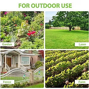 Homsor Rabbit Repellent Outdoor 10 Pack Peppermint Oil Deer Rabbit Away Repellent Balls Pet Safe Bunny Rabbit Deterrent for Garden Yard Lawn to Keep Rabbits Deers from Eating Plants