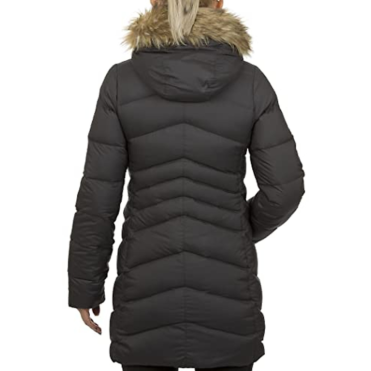 MARMOT Women's Montreal Mid-Thigh Length Down Puffer Coat, Dark Steel,Medium