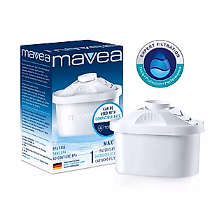 MAVEA Maxtra Replacement Filter for MAVEA Water Filtration Pitcher, 1-Pack, White