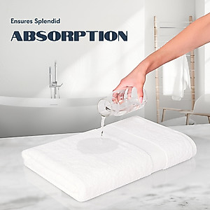 Luxury Bath Sheets Towels for Adults Extra Large | Highly Absorbent Hotel Collection | 35x70 Inch | 2 Pack (White)
