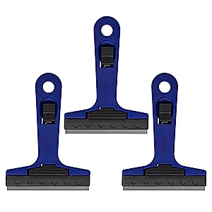 BUTIFULSIC 3pcs Cleaning Scraper Blade Wall Spatulas Tile Scraper Blade Portable Cleaning Scrapers Paint Scraper Cleaning Razor Scraper Sticker Scraper Blade Vinyl Car Scraper Pp Plastic Blue