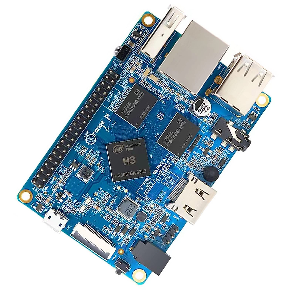 1 * OrangePi PC Board, 1GB DDR3 Developer PCB Board Support RetroPIE Free RetroPIE System