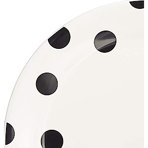 Kate Spade New York Deco Dot 12-Piece Dinnerware Set, 18.3 LB, White