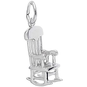 Rembrandt Charms Rocking Chair Charm, Sterling Silver