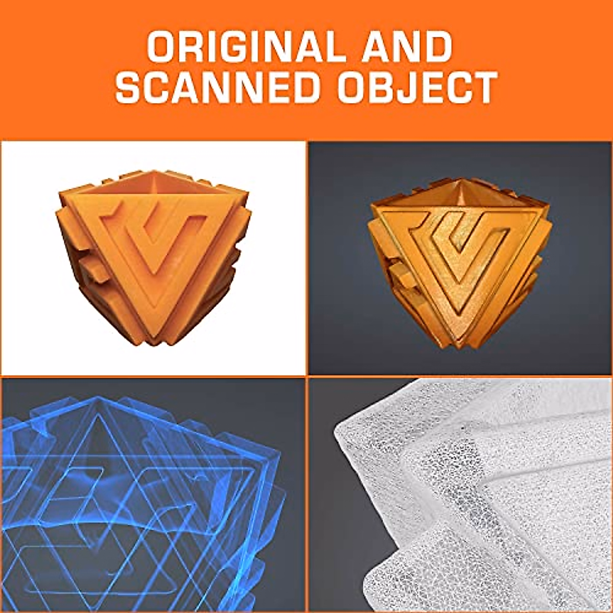 SOL PRO 3D Scanner | White Light Desktop Laser 3D Scanner | High-Accuracy 3D scans | New Generation Auto Scan 0.05 mm