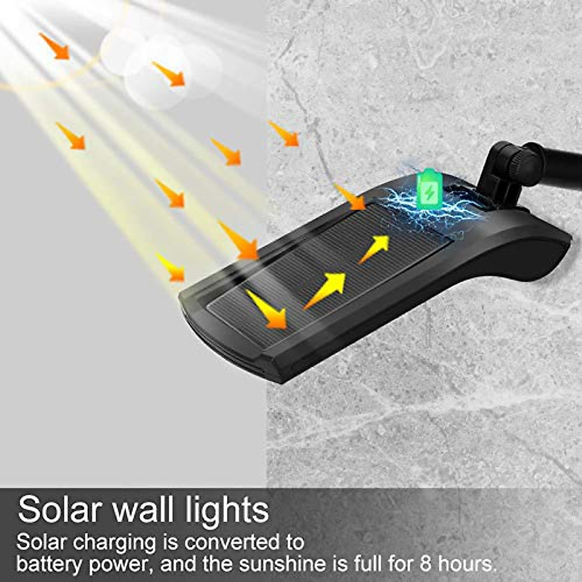 Gojiny Solar Wall Light 36 Garden Night Light LED Home Solar Wall Light Wall Mounted Outdoor Human Sensor Garden Lamp Night Lamp