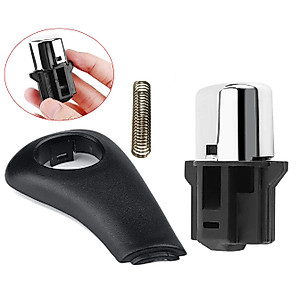 LEIMO KPARTS 54132-SDA-A81 Shifter Shift Button Knob Repair Kit + 54141-SDA-A81 Shift Knob Side Plate for 2003-2006 Honda Accord