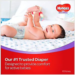 HUGGIES Little Movers Diapers, Size 6, 42 Count (Packaging May Vary)
