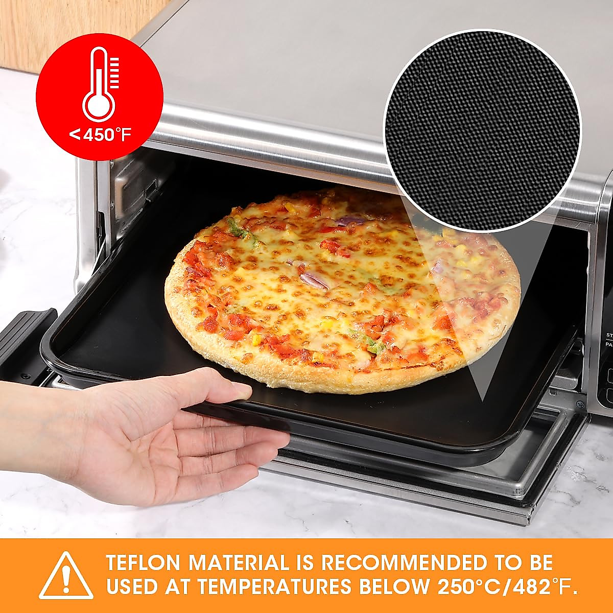 Aieve Air Fryer Oven Liner, Heat Resistant Cutting Board, Air Fryer Accessories Compatible with Ninja Foodie SP101 SP201 SP301