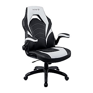 STAPLES Emerge Vortex Bonded Leather Gaming Chair, Black and White, 2/Pack (58294-Ccvs)