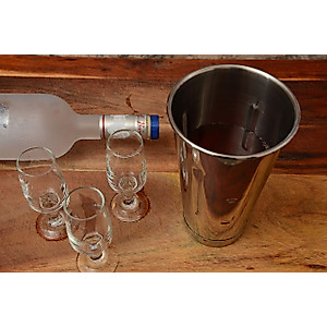 [6 PACK] 30oz Stainless Steel Bar Shaker - Cocktail Shaker - Commercial, Professional Bartender Shaker, Bar Supplies by EcoQuality