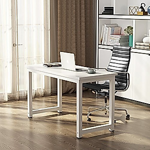 Tribesigns Modern Simple Style Computer Desk PC Laptop Study Table Workstation for Home Office White