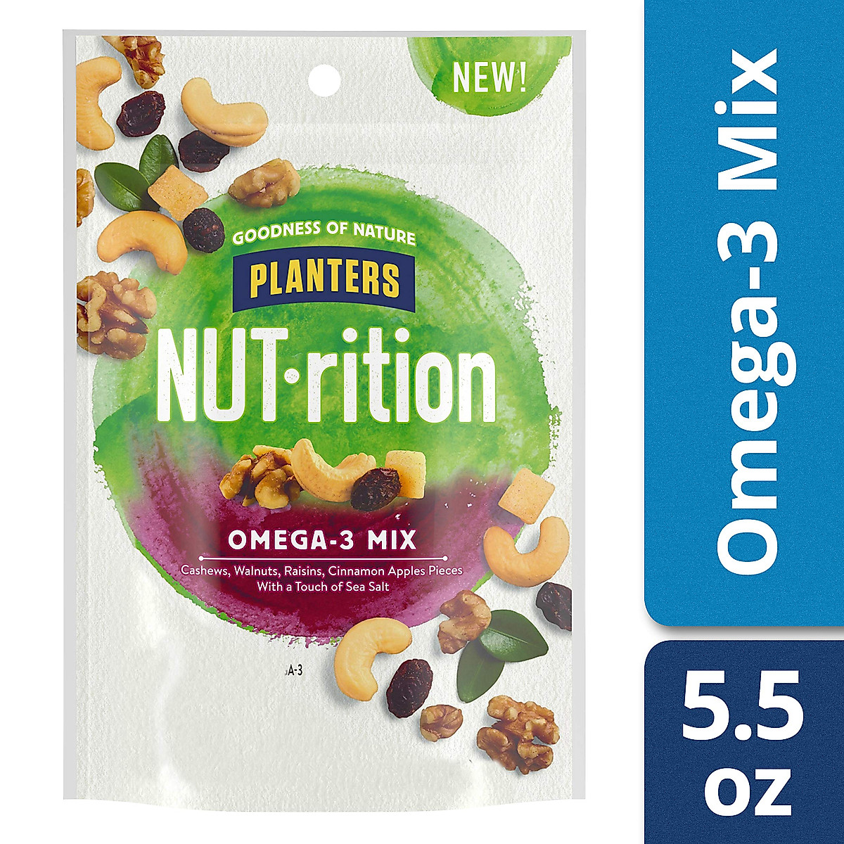 Planters NUTrition Omega 3 Snack Nuts Mix (5.5 oz Bag)