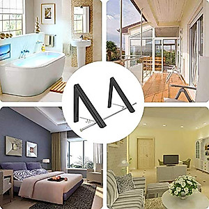 LIVEHITOP Wall Mounted Drying Rack, 2 Pcs Folding Clothes Hanger Retractable Clothes Rack with Rod for Balcony Living Laundry Room(Black)