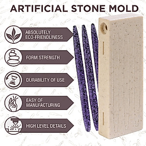 Smedioks Premium Soft Plastiс Mold Lure Making Injection Molds Fishing Lures 3 Cavity Yama Senko 5''