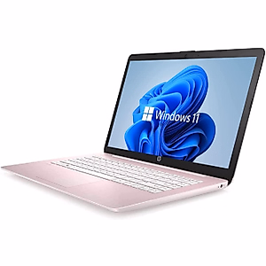 HP Stream 14inch HD(1366x768) Display, Intel Celeron N4000 Dual-Core Processor, 4GB SA RAM, 64GB eMMC, HDMI, WiFi, Webcam, Bluetooth, Win11 S, Royal Pink (Renewed)