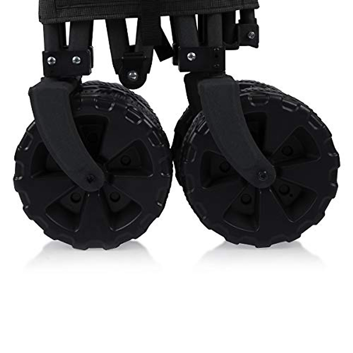 ONIVA - a Picnic Time brand Adventure Wagon Elite All-Terrain Folding Beach Wagon with Big Wheels plus Table Top Lid & Soft Cooler Liner, (Dark Gray)