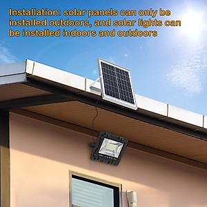 TFKK 200W Solar Street Light Waterproof, 16ft Wire Light Sensor Solar Parking Lot Lights, 20000LM Solar Security Flood Lights Outdoor, 8000K LED Solar Lights for Outside Garden Yard Path