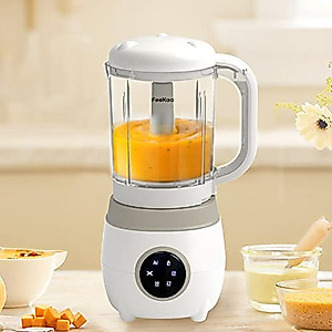 Feekaa Baby Food Blender, Baby Food Maker Steamer and Blender, 6 in 1 Puree Maker 20OZ Warmer Mills Machine, Self Cleans, Auto Cooking, Gift for Baby Shower, Mom, Kids