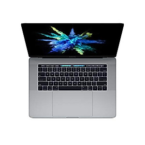 Apple MacBook Pro with Touch Bar (Mid 2017), 15.4in, Intel Core i7-7820HQ Quad-Core 2.9GHz, 512GB, 16GB DDR3, 802.11ac, Bluetooth, macOS 10.12.5 Sierra, Space Gray (Renewed)