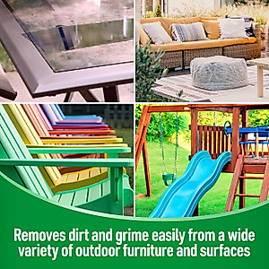 CLR Brands® Outdoor Furniture Cleaner, Cleans and Protects Outdoor Surfaces - Works on Fabric, Wood, Wicker, PVC, Plastic and More (26 oz)