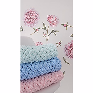 Troyarn Velvet Chenille Baby Blanket Yarn Amigurumi Yarn for Crocheting and Knitting Super Bulky 100 gr (132 yds) (10132 - Dark Green)