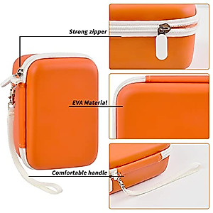 Travel Case Compatible with Yoto Mini – Kids Audio & Music Player, Holder Bag for Children’s Speaker Plays Audiobook Cards - Orange