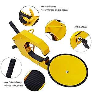 ALAVENTE Car Wheel Locks, 2pcs Wheel Lock Heavy-Duty Anti Theft Parking Wheel Lock Car Parking Wheel Lock