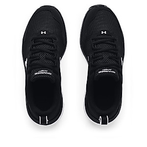 Under Armour Womens Running Shoe, Black/White, 8 US