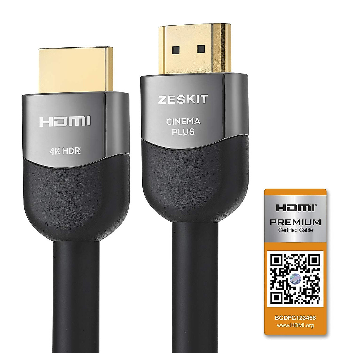 Zeskit Premium HDMI Certified 4K (29ft/ 9m) CL3 in Wall High Speed with Ethernet HDMI 2.0b Cable, Compatible with Dolby Vision 4K 60Hz ARC HDR 18Gbps HDCP 2.2