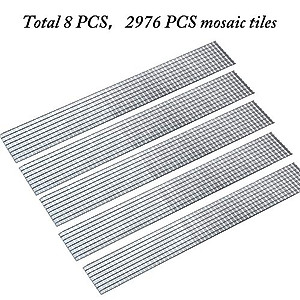 PP OPOUNT 2360 PCS Self Adhesive Mosaic Tiles, 5 x 5 mm Disco Tiles, Square Mirror Mosaic Tiles for Interior Decoration, DIY Disco Ball, Card Making and Art Collage