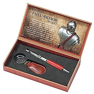 Dicksons Full Armor of God Ball Point Pen and Key Ring Gift Set