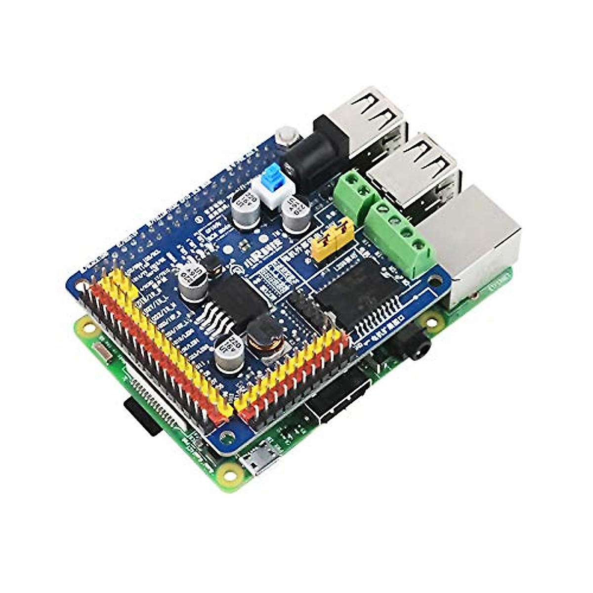 XiaoR GEEK Expansion Board for Raspberry Pi 3B/3b+/4B/5