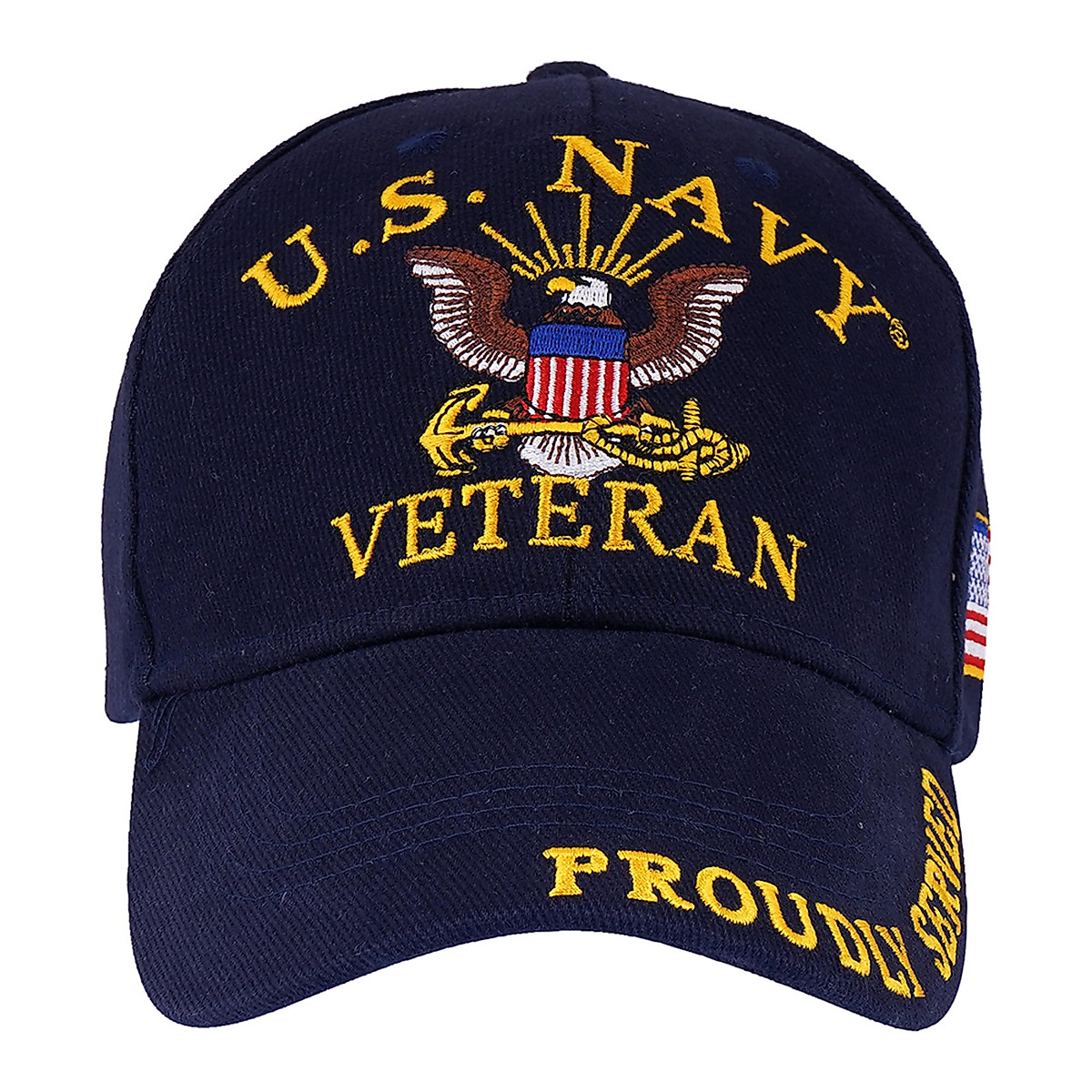 Trendy Zone 21 US Navy Veteran Hat for Men and Women, Officially Licensed Product | United States Navy (USN) | Ideal for Gifting | Navy Blue