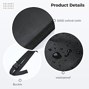 34.25x24.4 Inch Caravan Hitch Cover, Universal Waterproof Breathable Tow Hitch Cover for Caravan Tongue Jack Cover, PVC Trailer Tow Ball Coupling Lock for Camper & Caravan