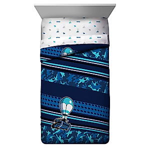 Jay Franco Fortnite Battle Bus 9-Piece Full Bedding Bundle- Includes Bed Set, Throw Blanket, Dec Pillow Cover