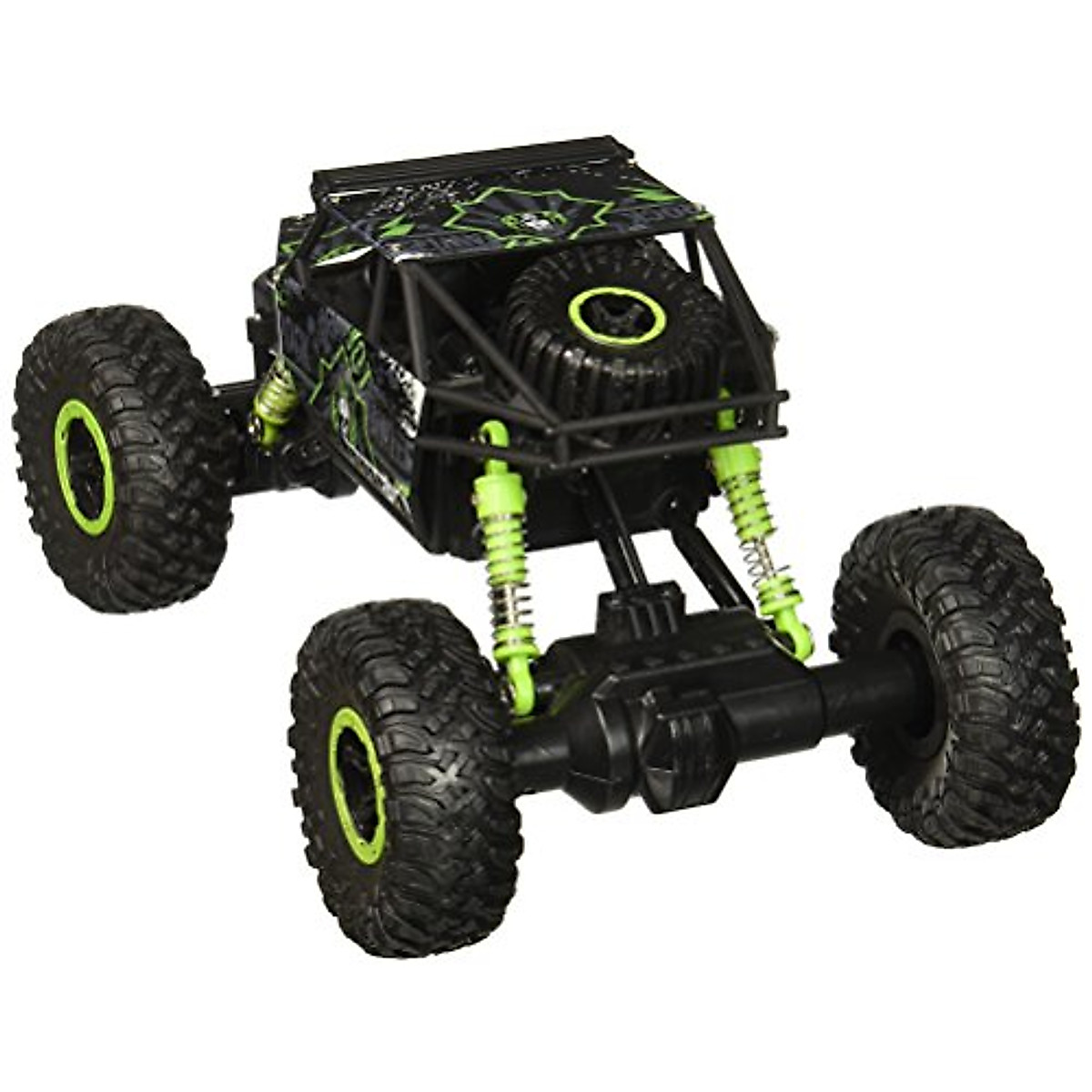 Click N' Play Remote Control Car 4WD Off Road Rock Crawler Vehicle 2.4 GHz, Green