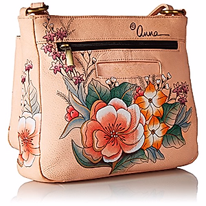 Anna by Anuschka Zip-Top Multi-Compartment Organizer, Vintage Garden